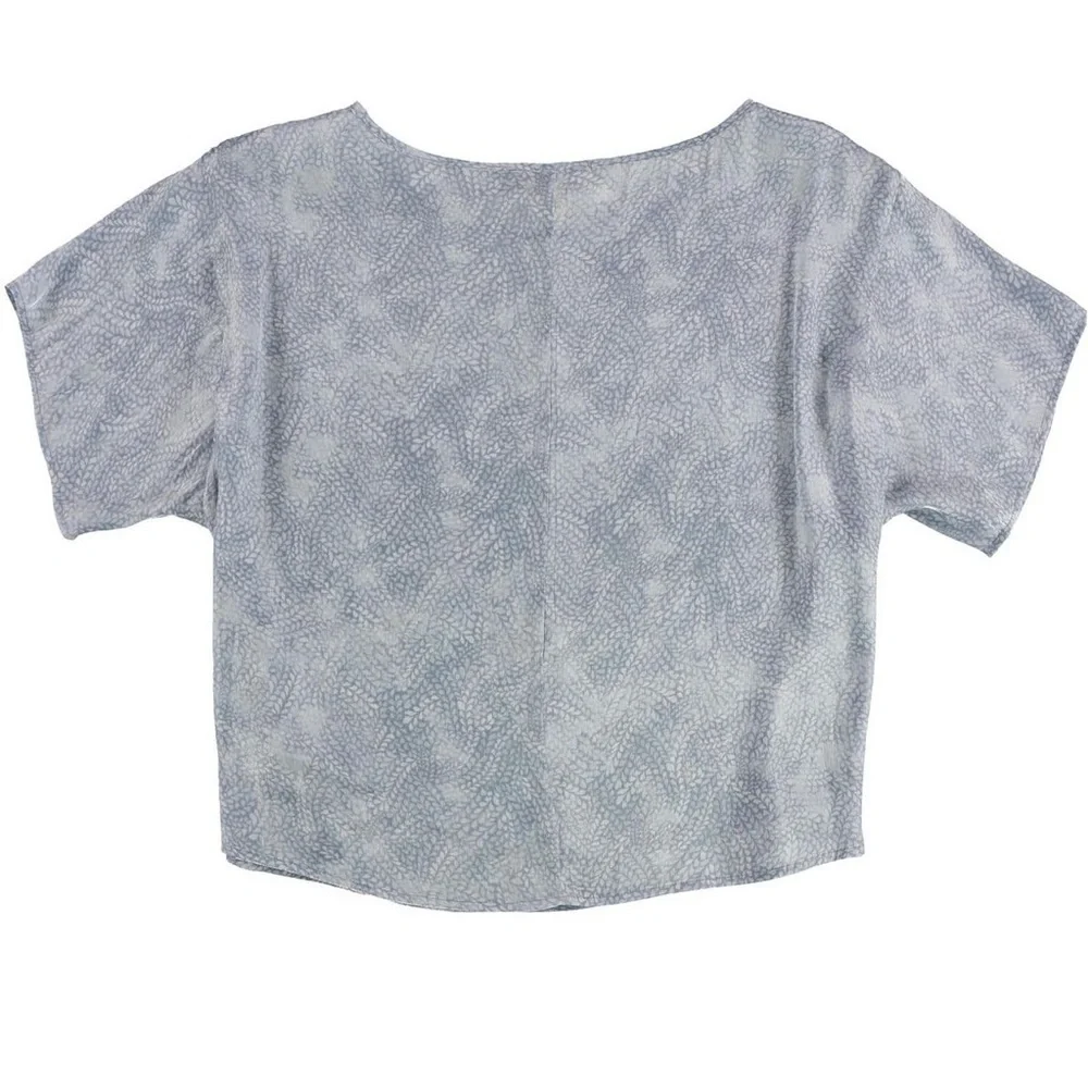 Michael Kors | Tops | Michael Kors Petal Print Blue Top | Poshmark